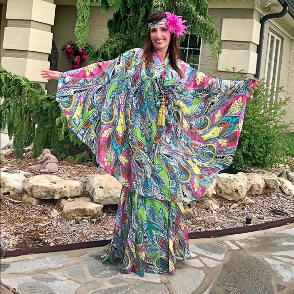 Vintage | Dresses | Vintage 3 Pc Set Handmade Costume Colorful Crazy ...